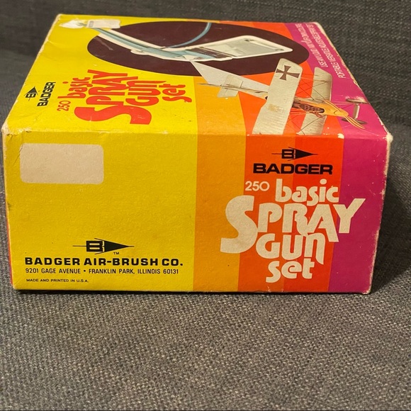 BADGER | Other | Vintage Badger 25 Basic Spray Gun Set Hobby And Model ...